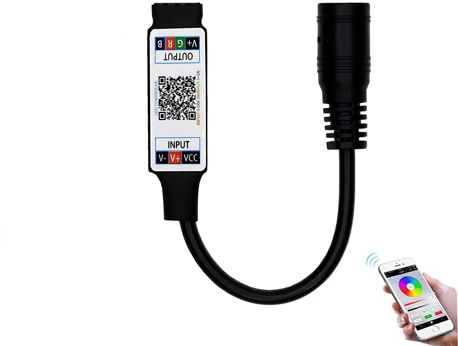 DC 5V 12V 24V WiFi Bluetooth USB LED Mini RGB Controller for 5050 2835 ...