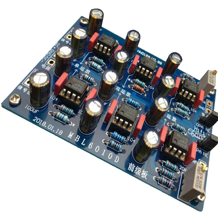 Hifi Tube Amplifier MBL6010D Preamp Tone Board With NE5532 & NE5534 Op ...