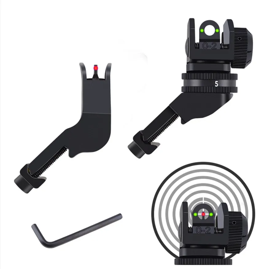 DHgate.com:RTS 45° Metal Side Sight for HK416/Sijun Jinming M4/Sima ...