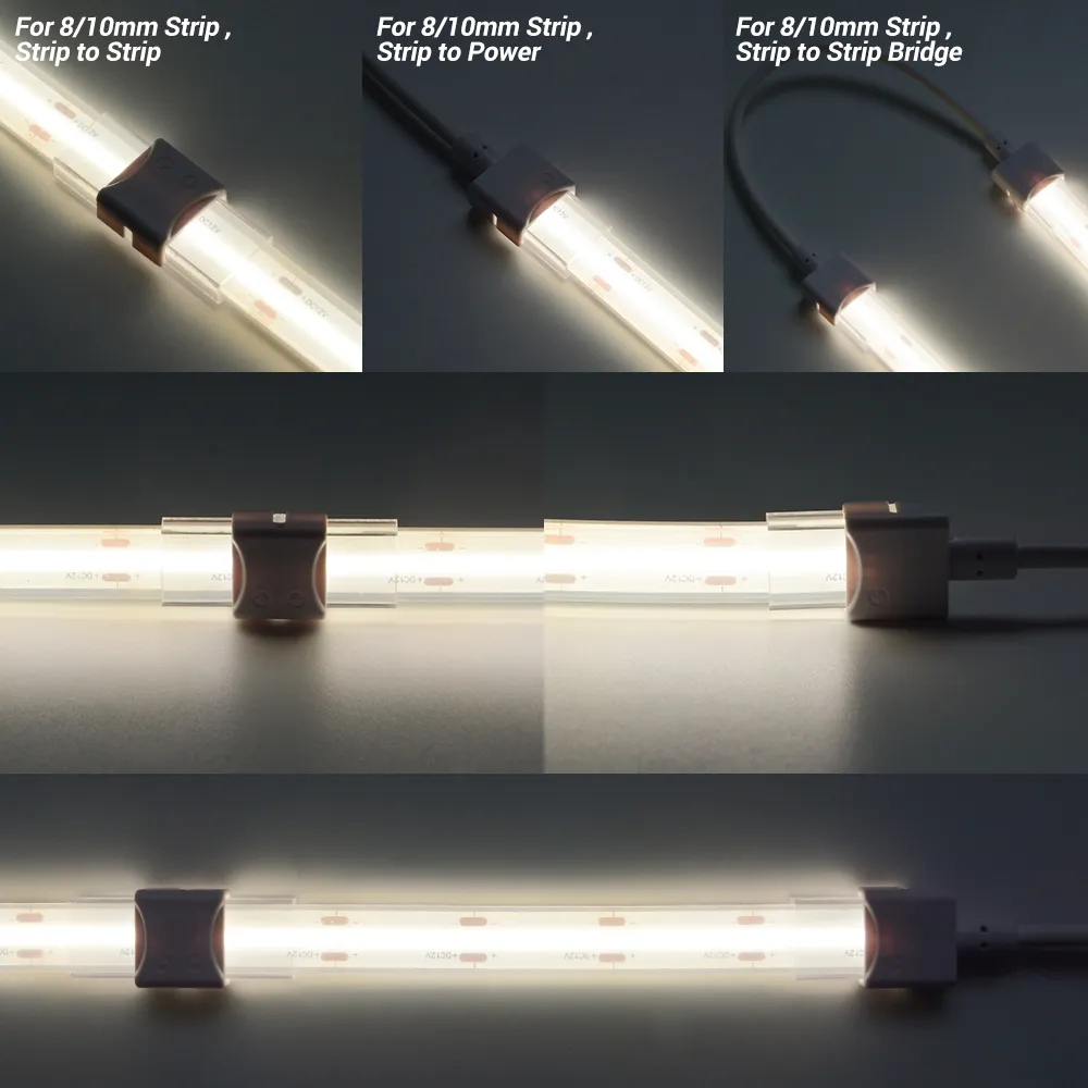 DHgate.com:5Pcs IP68 Waterproof Tube SMD COB LED Strip 2Pin Connectors ...