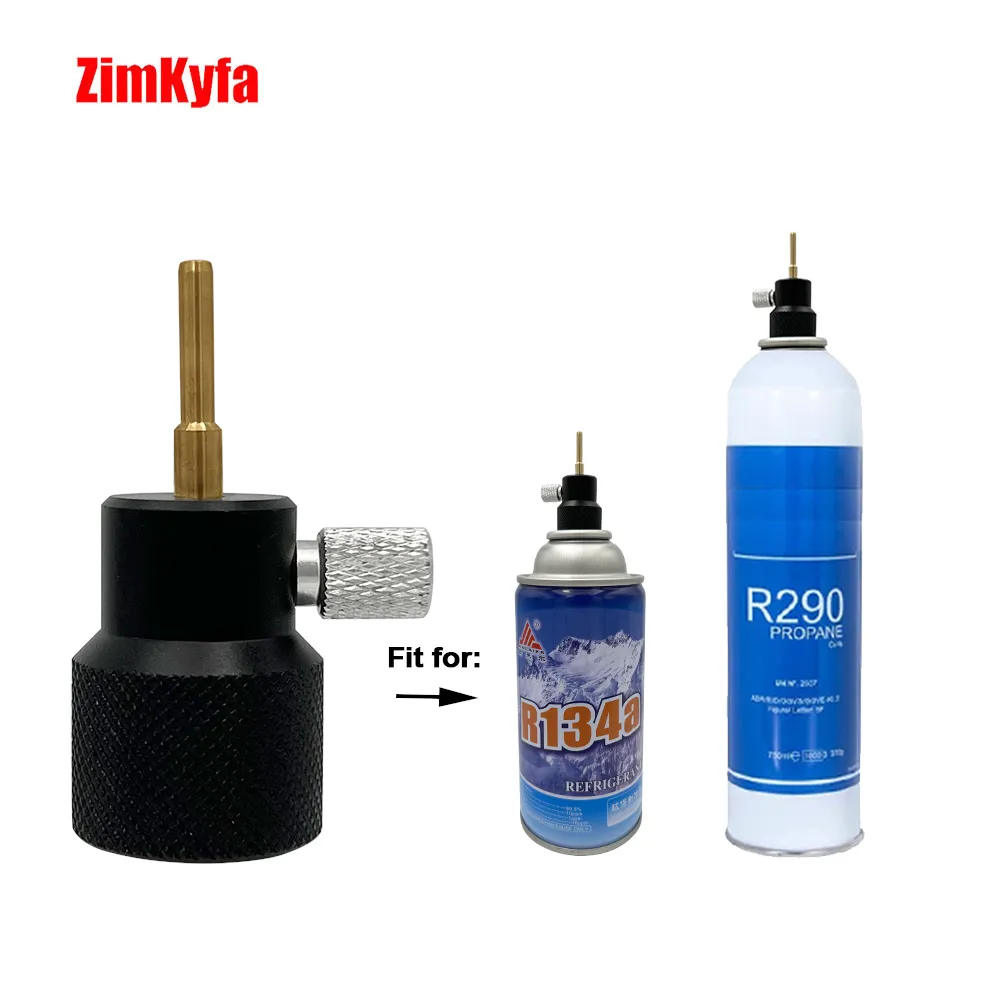R134a Can Tap Valve, Gas Refill Adapter For R290, Puncture Style Bottle ...