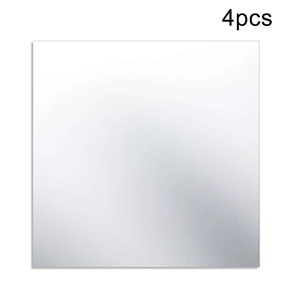 Mirror Effect Wall Decal Self-Adhesive Full-Length Mirror Stickers for ...