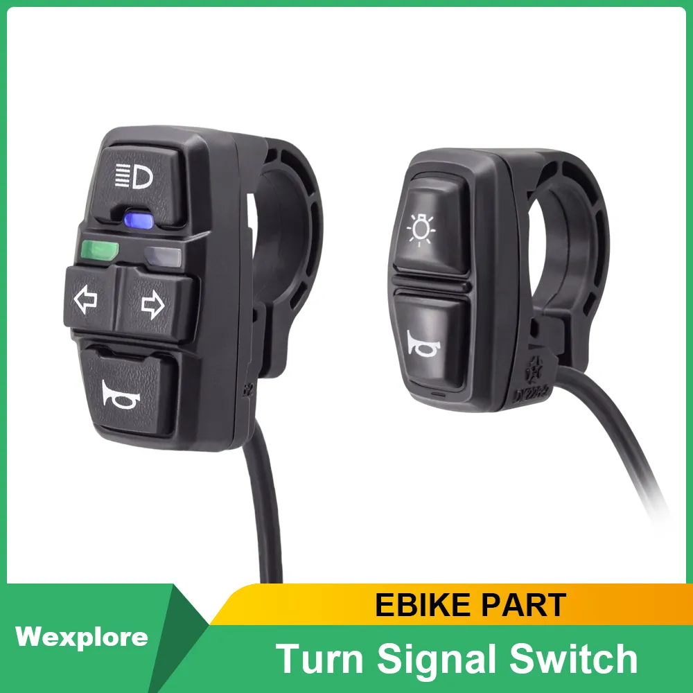 Waterproof Ebike Turn Signal Rear Light Switch for E-Bike Headlight Horn Switch Wuxing DK226 ...
