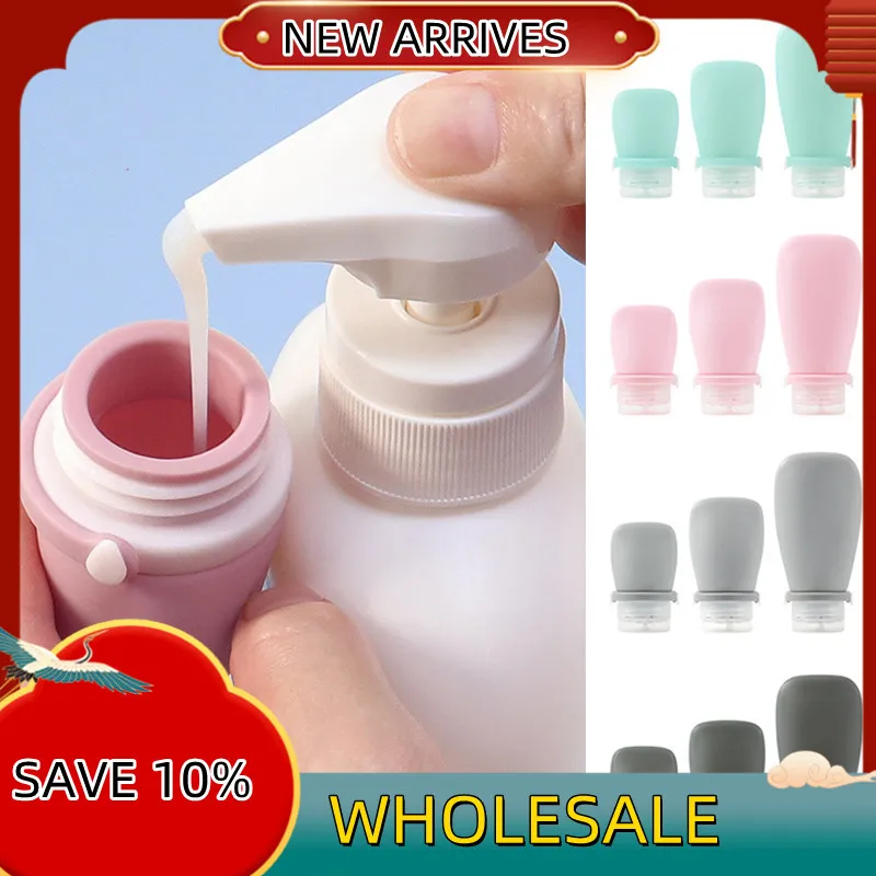 2-Pack Leakproof Silicone Travel Bottles, Portable Refillable Shampoo ...