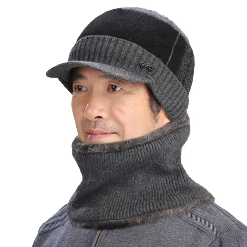 Men's Winter Hat And Scarf Set Plush Thick Warm... From Ddmyaug, $19.93 ...
