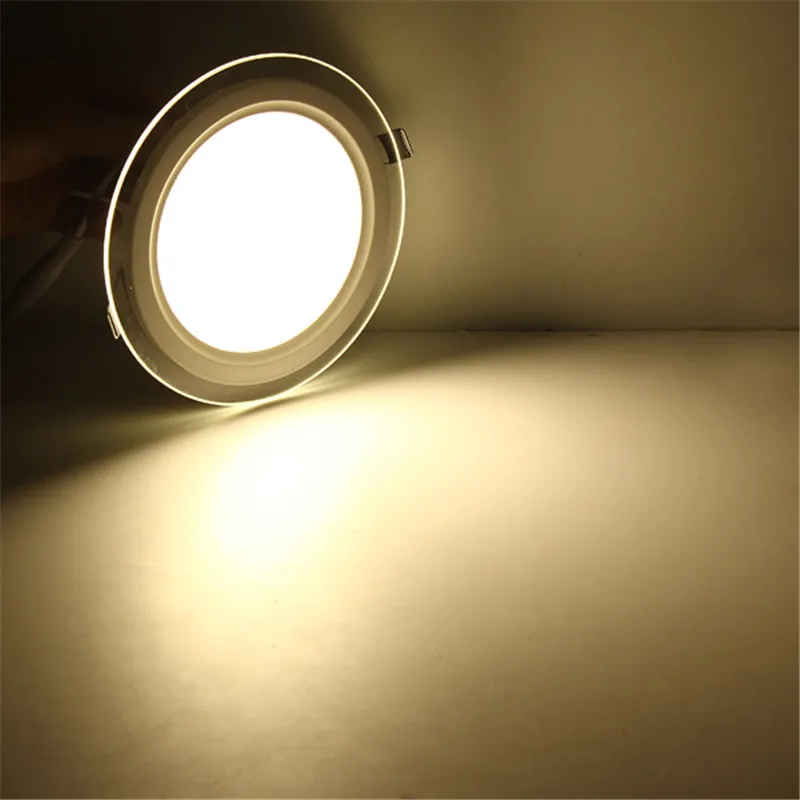 18W LED Round Glass Panel flickering led downlight...