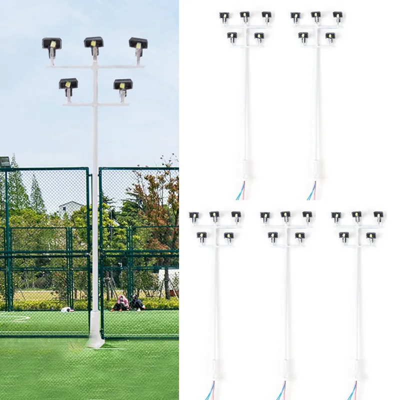 HO Scale Model Lighting Tower 3V Train Light Railway LED Plaza Lamps ...