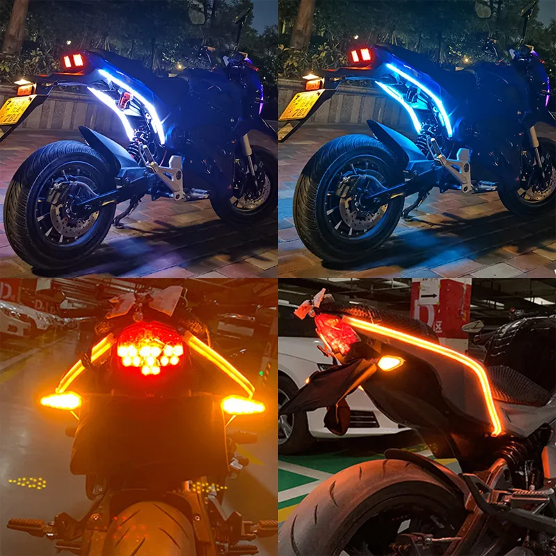 DHgate.com:2-Pack Motorcycle Flexible LED Light Strip Turn Signal ...