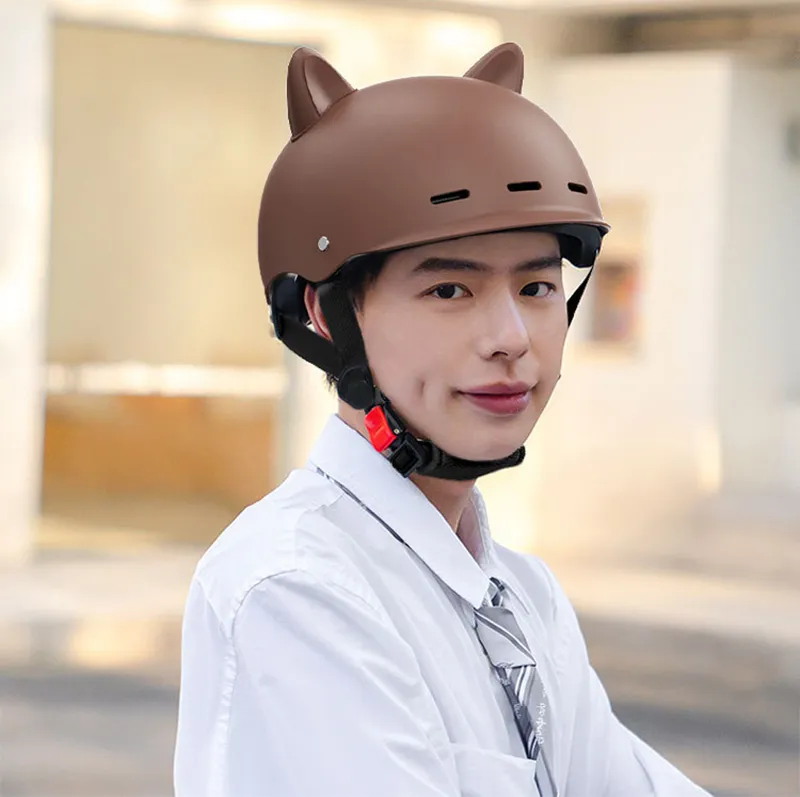 Cute Cat Ear Helmet Stickers - Reflective Motocross Helmet Decals ...
