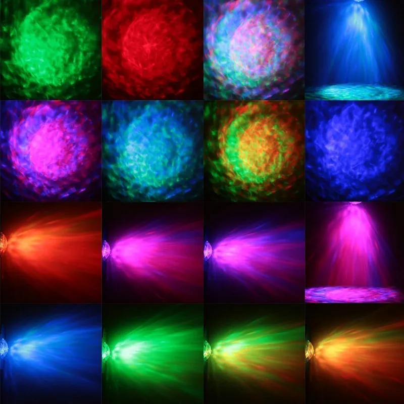 Water Wave Laser DJ Disco Ball: Sound-Activated Christmas & Wedding ...