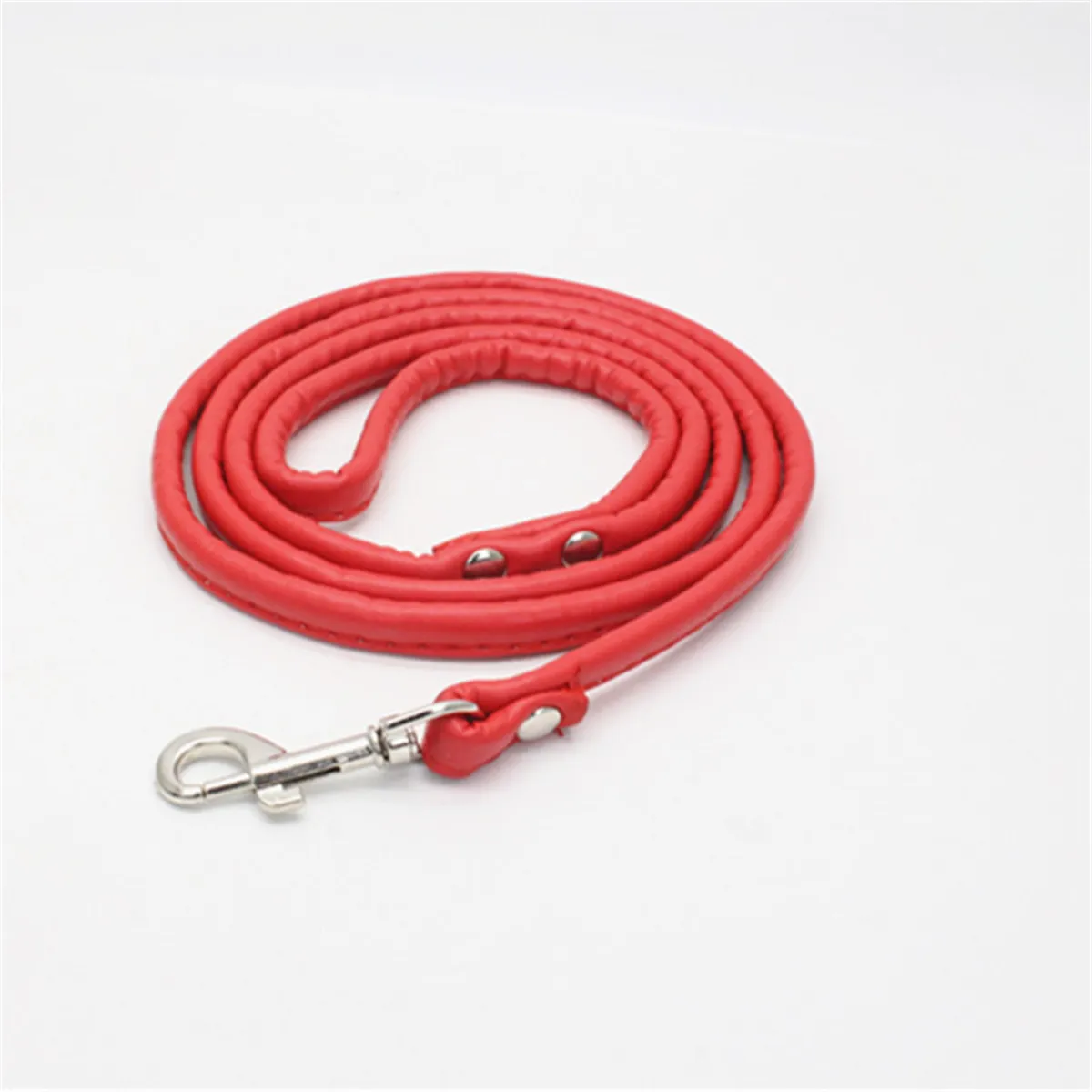 Real Leather Dog Leash for Small Pets - Lightweight, Slender, Brown ...