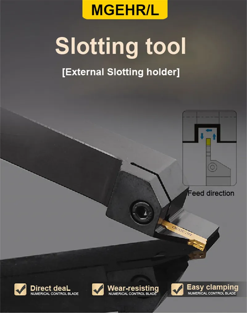 DHgate.com:OYYU 25mm External Turning Tool Holder Lathe MGEHR2525-3 ...