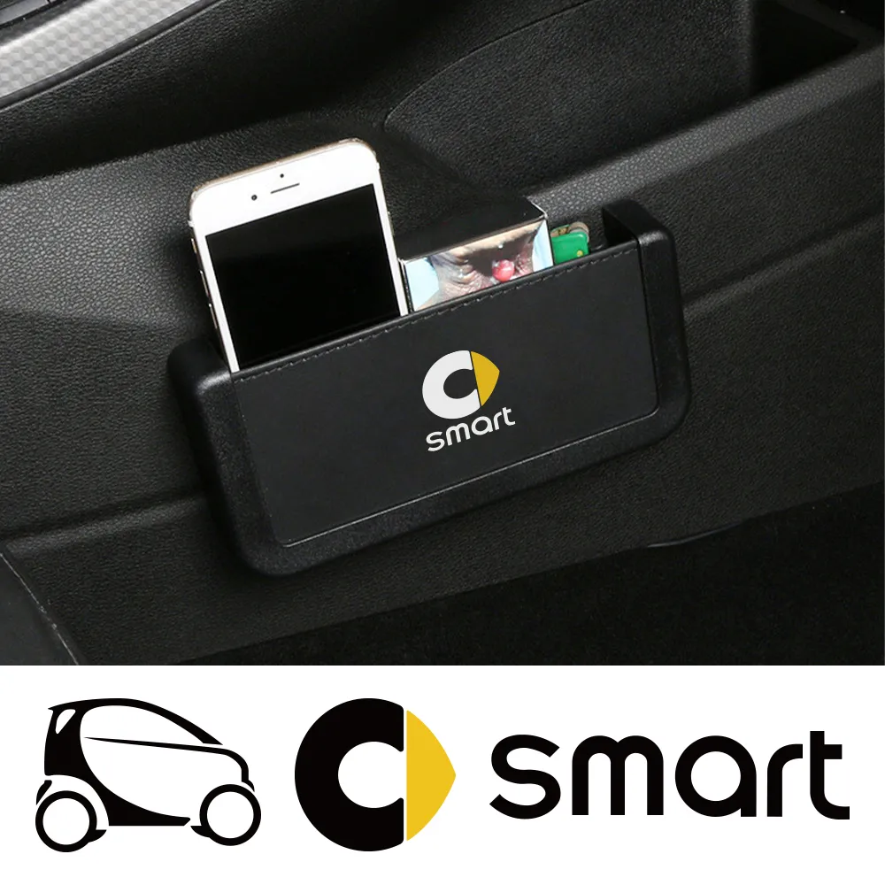 Multifunctional Car Sticky Hanging Storage Box Holder for Smart EQ ...