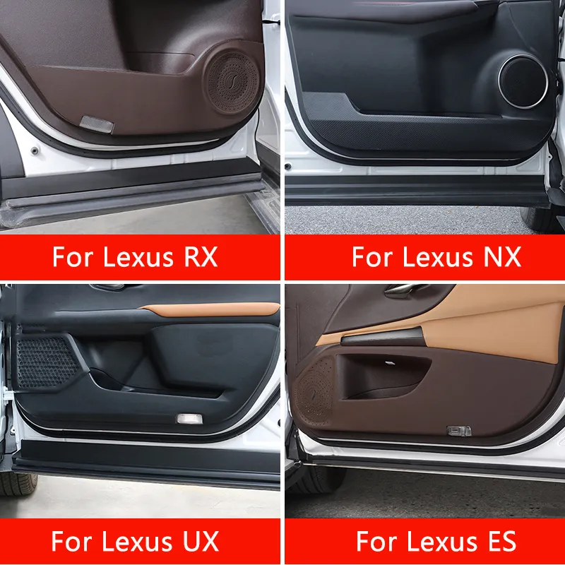 Lexus Genuine Leather Anti-kick Protective Mat - Set of 4, Easy ...