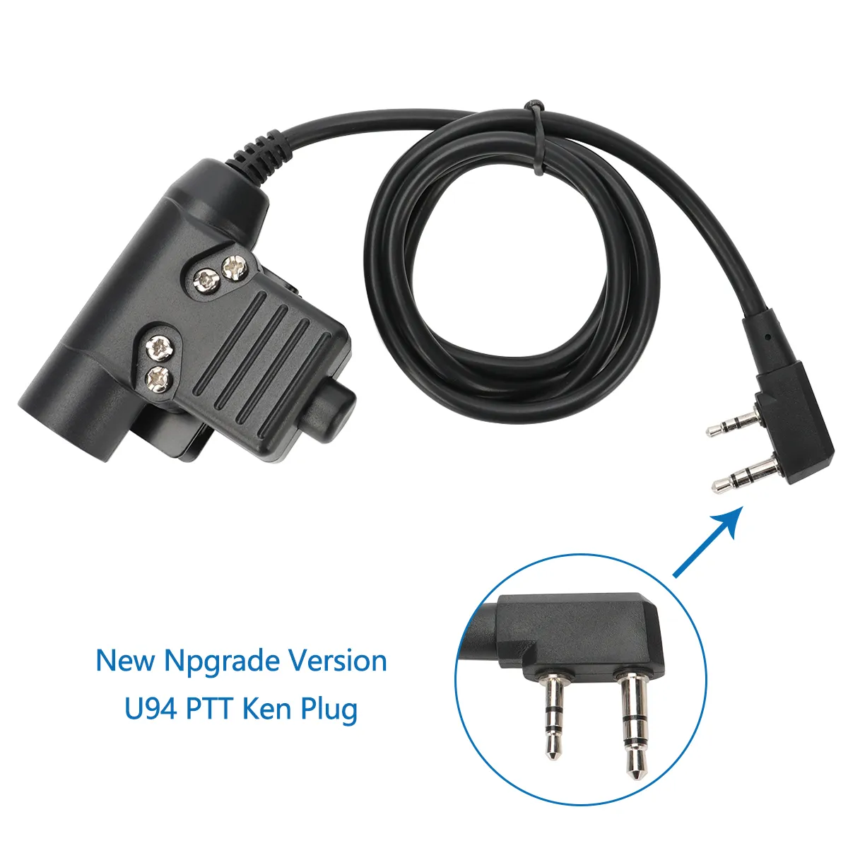 Tactical Baofeng Airsoft Headset for Clear Communication, PTT 2-Pin ...