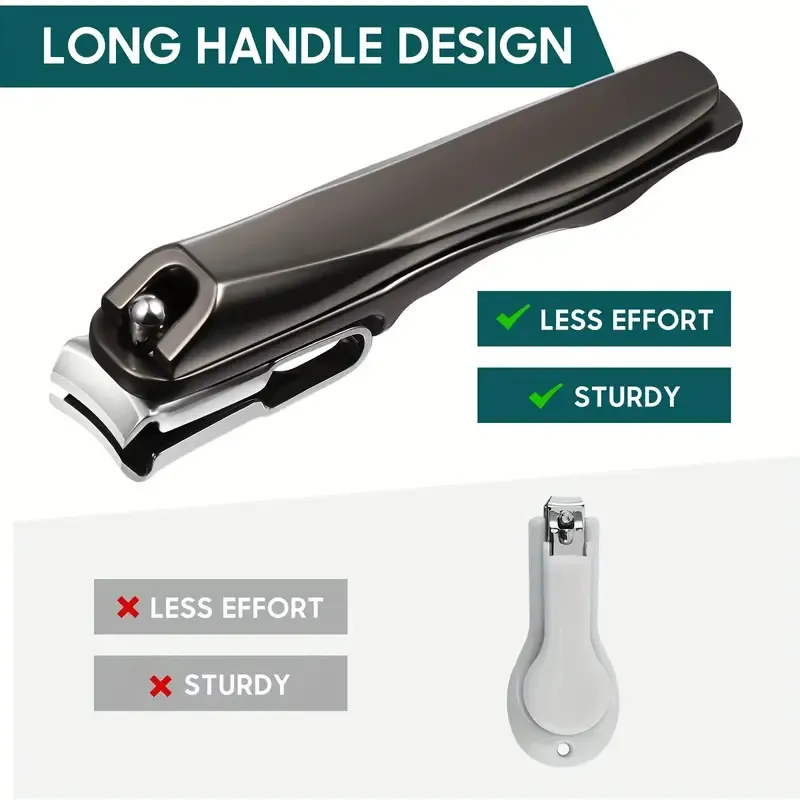 360 Degree Rotary Fingernail And Toenail Clipper With Long Handle Ultra ...