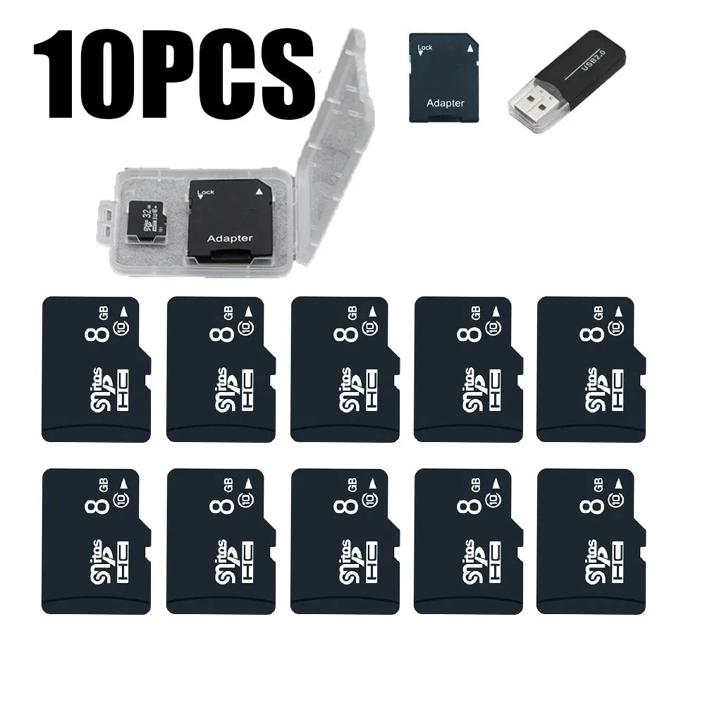 High-Capacity 10-Pack TF Cards: Class 10 Memory Expansion for Digital ...