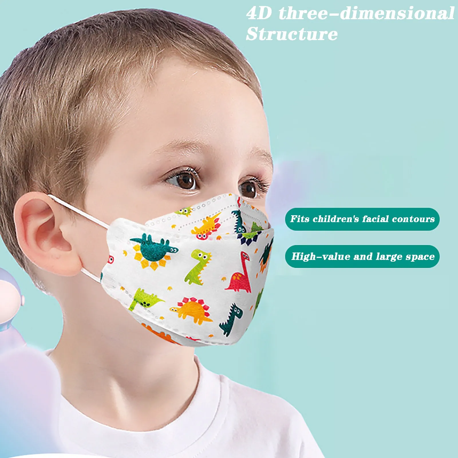 50 Fish-Shaped Children's KF94mask face mask - FFP2 CE Certified