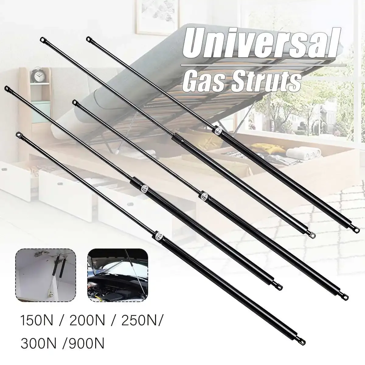 DHgate.com:Heavy-Duty 860mm Gas Struts (150-900N), 2pcs Strong Car Gas ...