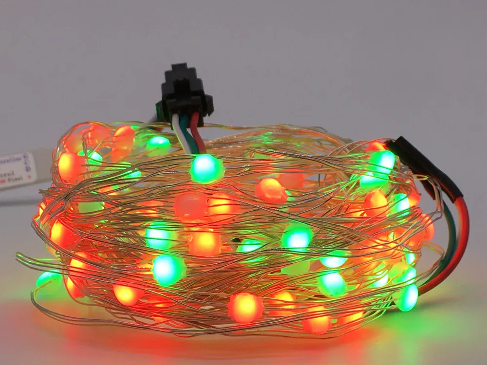 WS2812B LED Strip Light String DC 5V RGB Full Color Bluetooth ...