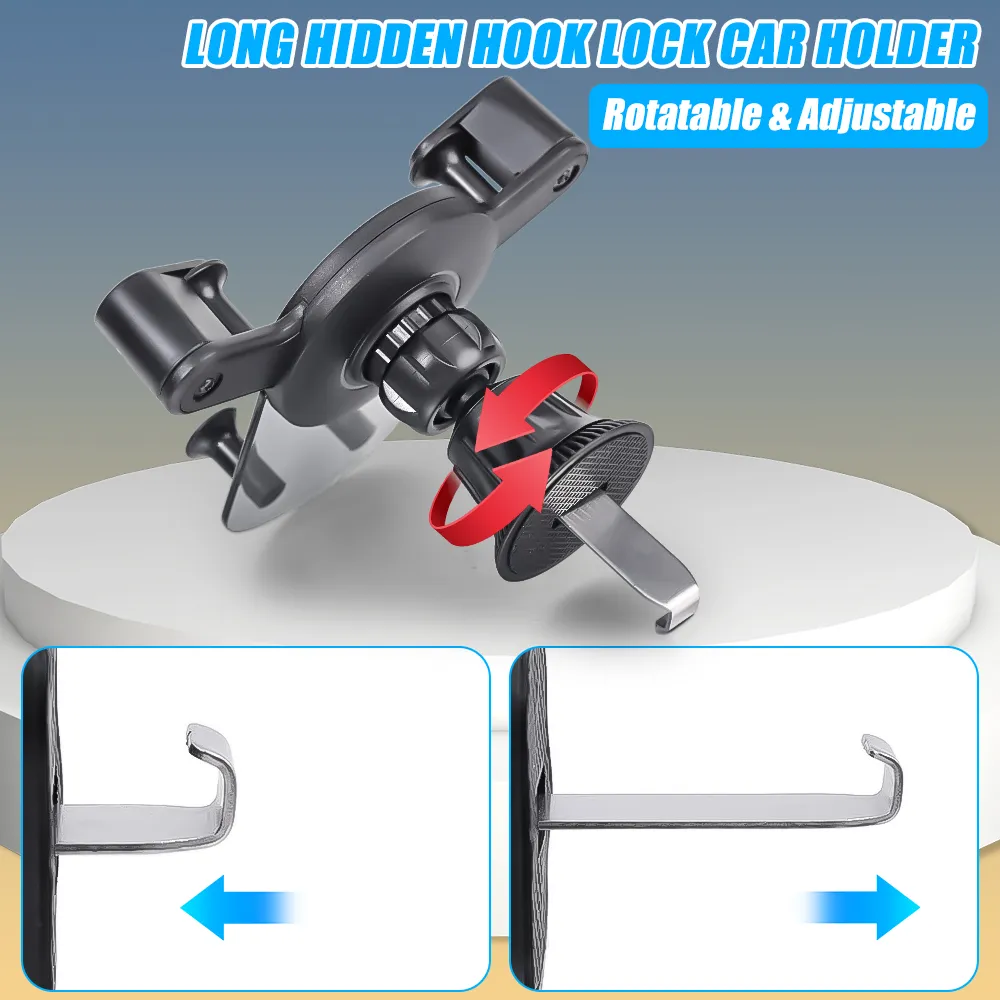Car Phone Mount Air Vent Holder: Universal Hugging Transparent Panel ...