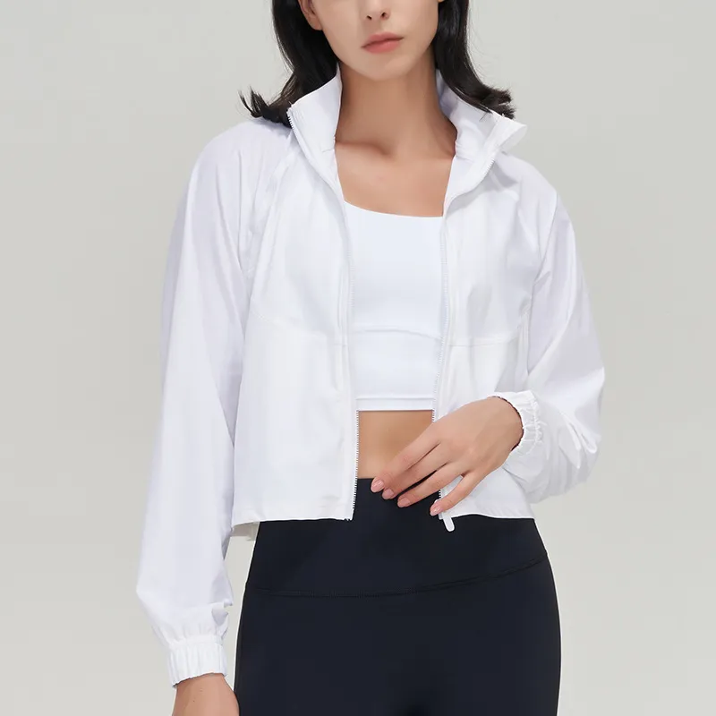 Zipper Yoga Shirts: Breathable Workout Jackets for Women, Long Sleeve ...