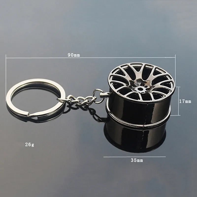Car Keychain Wheel Tire Styling Metal Alloy Key Ring for BMW Honda Ford ...