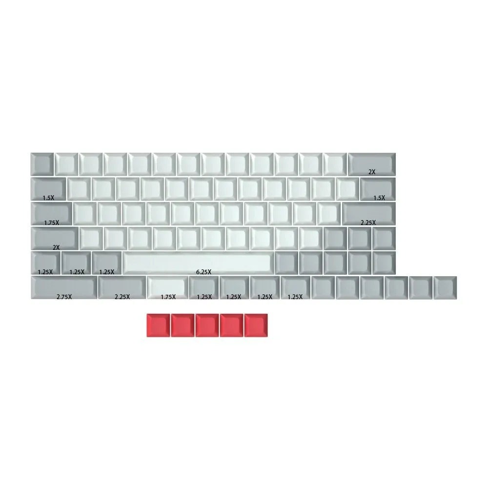 Custom Keycap Sets: 68 Key Blank PBT Keycaps Set For Mechanical ...