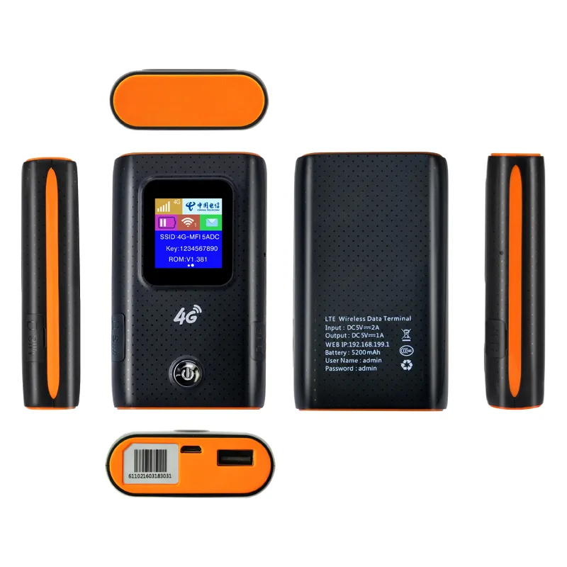 Mobile CPE Hotspot with Sim Card Slot, WiFi Unlocked 3G/4G, 6000mAh ...