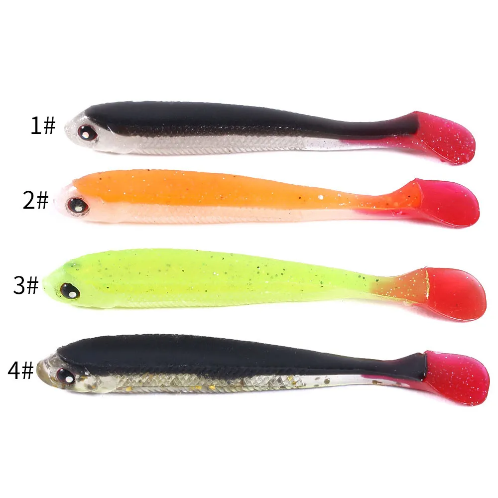 Fishing Lures in Bulk: Soft Fishing Lures Set, 80mm Silicone Worm Baits ...