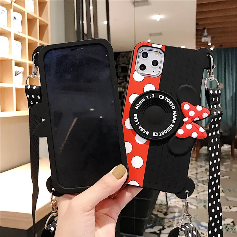 Cute IPhone Camera Case: Fujifilm Instax Mini Case Bow Silicone Cover ...