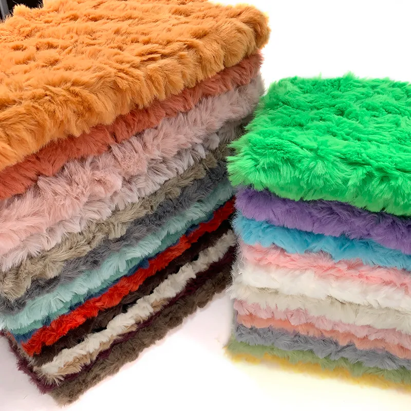Plush Faux Fur FabricZYFMPTEX 160x50cm Fluffy Polyester Mink Fabric ...