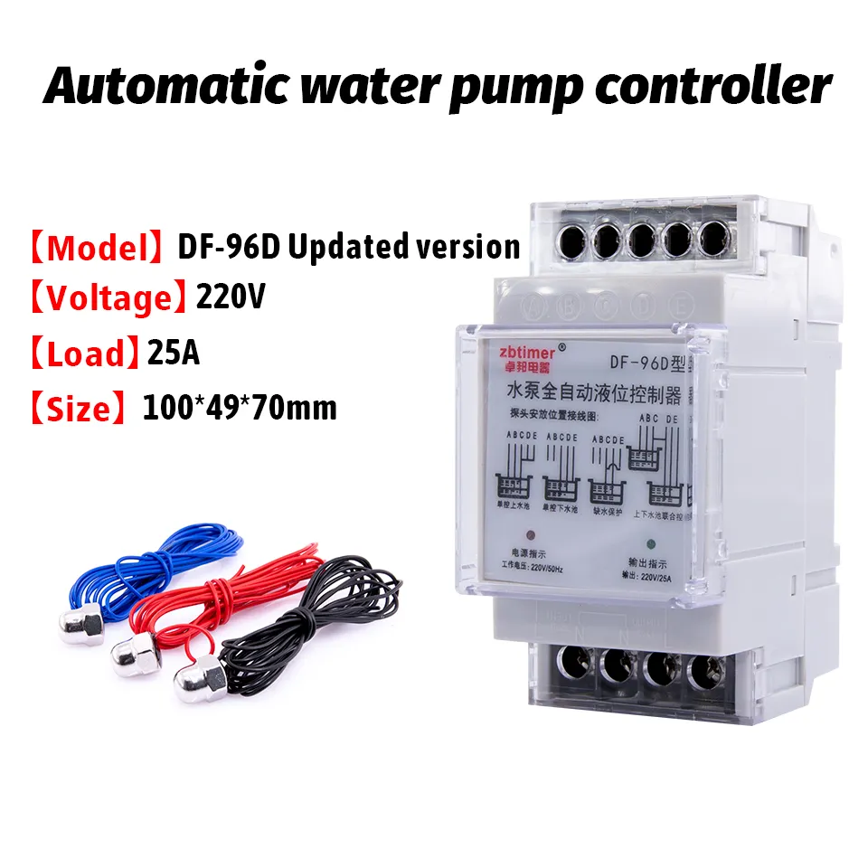 Automatic Water Controller Pump For Cistern: Liquid Switch With 3 Probes DF 96A DF 96D DF 96DK ...