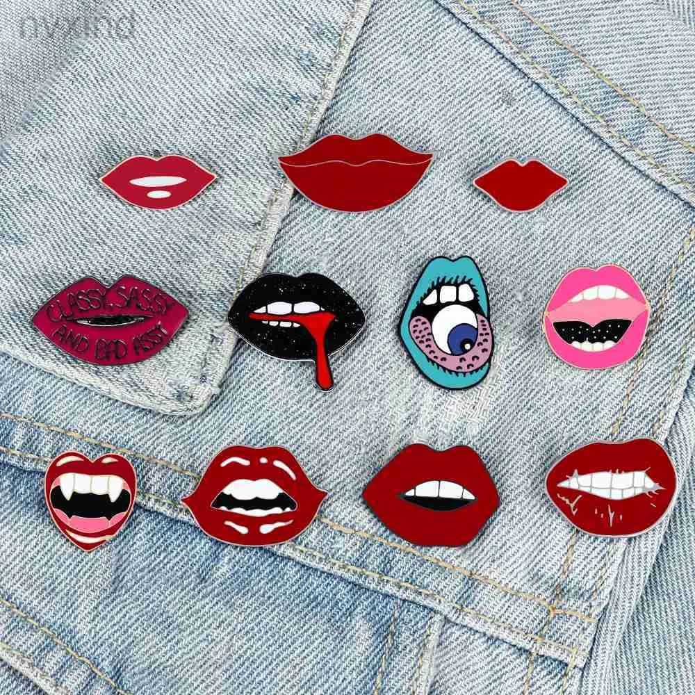 DHgate.com:Red Lip Cartoon Enamel Fashion Jewelry Pin for Backpack and ...