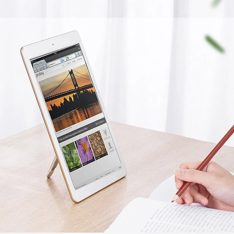 Aluminum Alloy Tablet Desktop Folding Stand Holder with Rear Shell Back ...