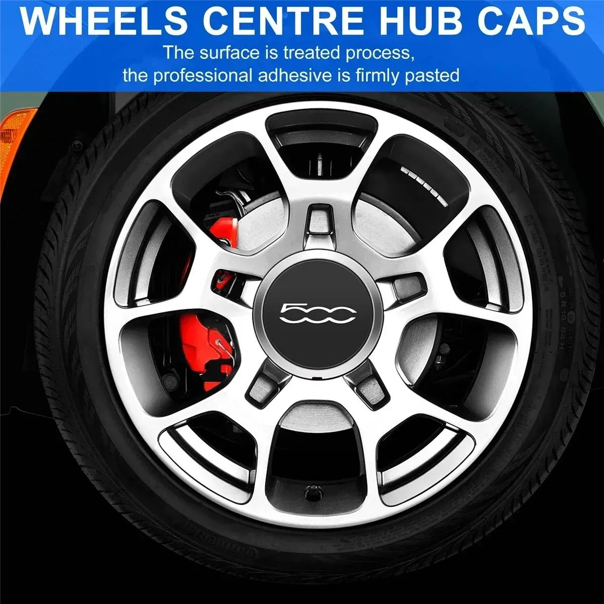 DHgate.com:Fiat 500C 133mm Premium Hubcaps: Set of 4 Dust Cover Wheel ...