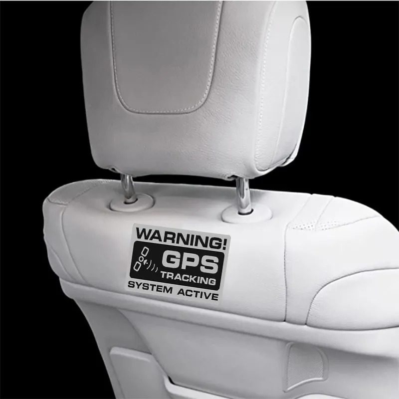 GPS Tracking System Car Sticker 12cm X 8cm, Waterproof, Noticeable ...
