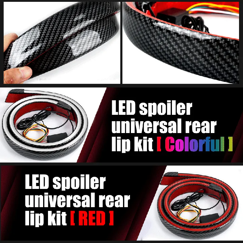 LED Tail Rear Spoiler Lip Kit - Universal Auto Signal Lamp Strip for ...