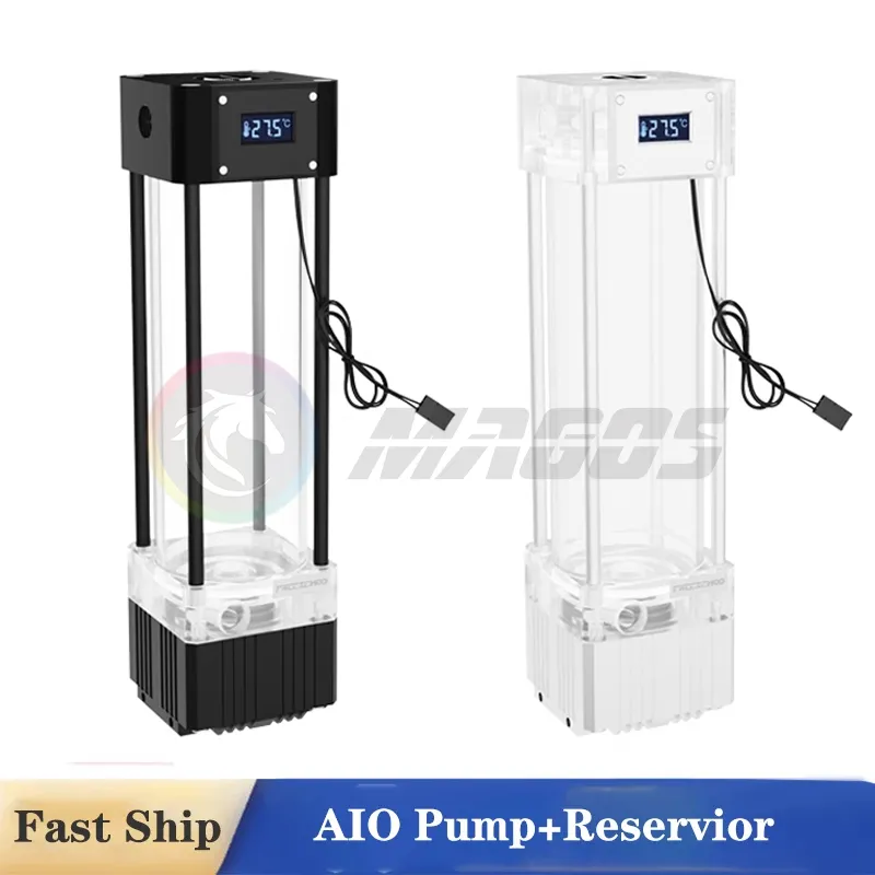 AIO Pump+Res W/Temp Display For Water Cooling PC,200 300mm From Ddmyaug ...