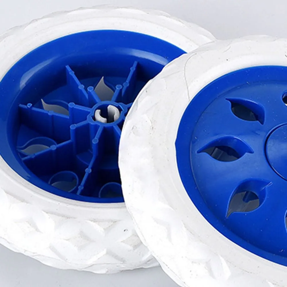 2 Pack 6.3 Inch EVA Shopping Cart Wheels: Replacement Trolley Casters ...