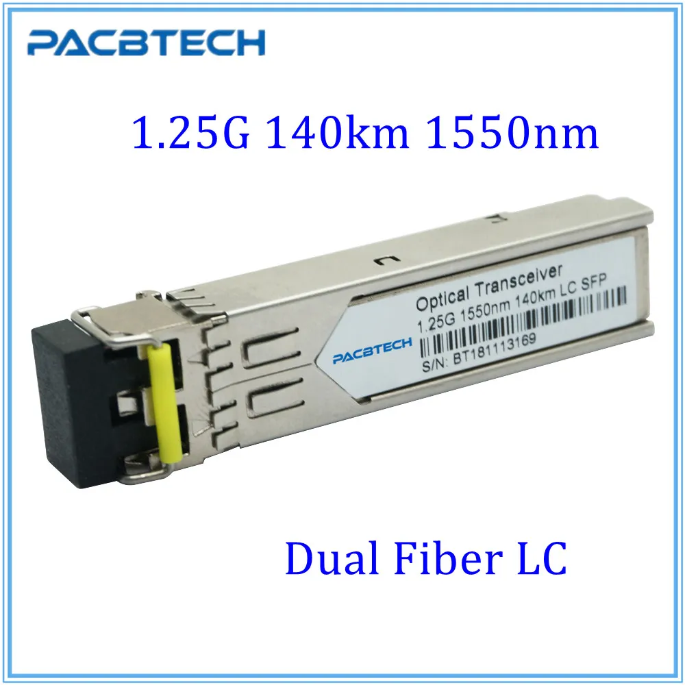 Dual Fiber SFP Transceiver Module: 1.25G LC SFP, 1G 1310/1550nm, 140km ...