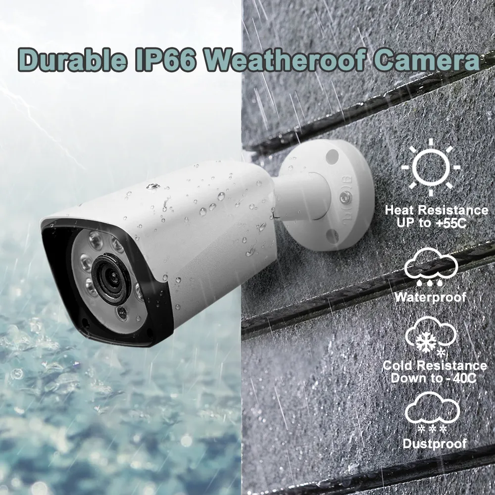 DHgate.com:LOFAM 4CH 4MP/5MP POE NVR Security Camera System, Outdoor Waterproof Night Vision ...