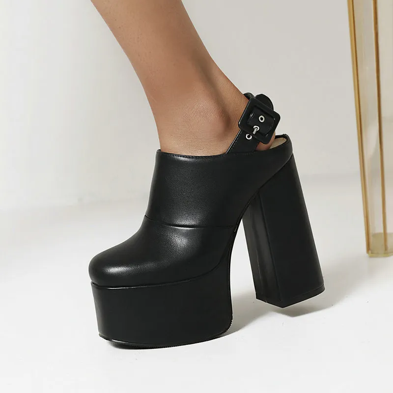 DHgate.com:Ultra-High Heel 14cm Platform Sandals with Waterproof Buckle ...