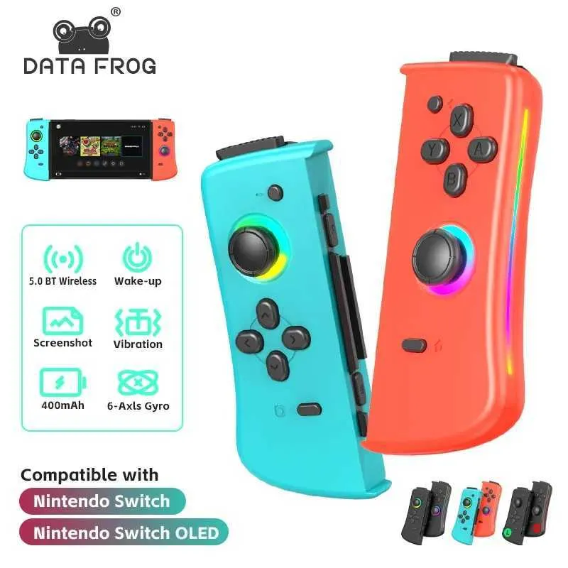 Game Controllers Joysticks Data Frog Joycon for Nintendo Switch Joypad Gamepad for Nintendo ...