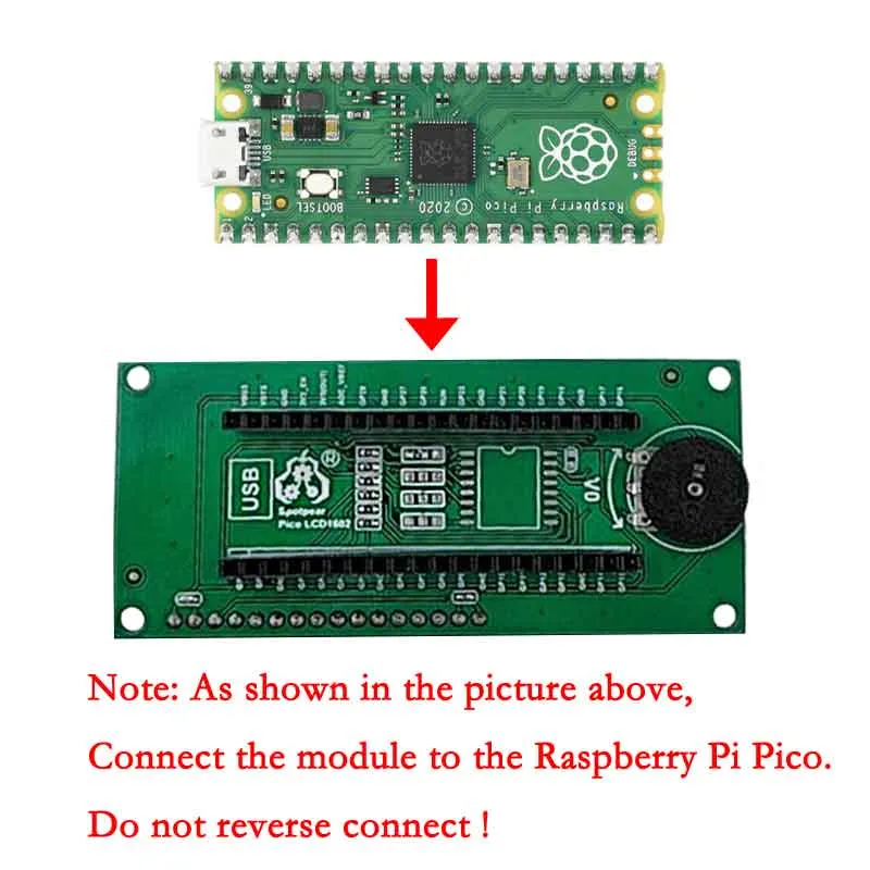 Raspberry Pi Pico Lcd1602 Display Module 4bit Or I2c Pico Screen Lcd From Ddmyaug 1206 4502
