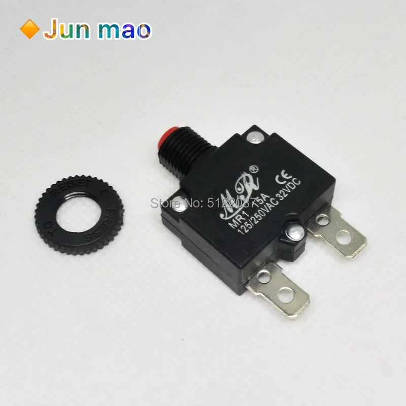 ST-1 Resettable Circuit Breaker Thermal Overload Protector Switch Fuse ...