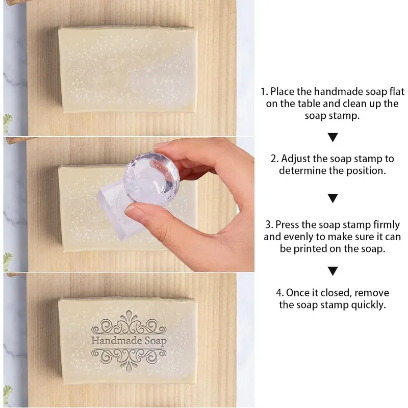 Flower Acrylic Soap Stamp, Embossing Stamp for Handmade Soap with ...