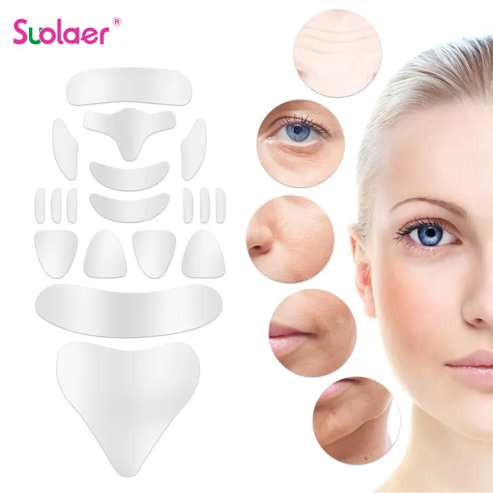 Reusable Silicone Anti-Wrinkle Patches for Face, Forehead, Neck, and ...