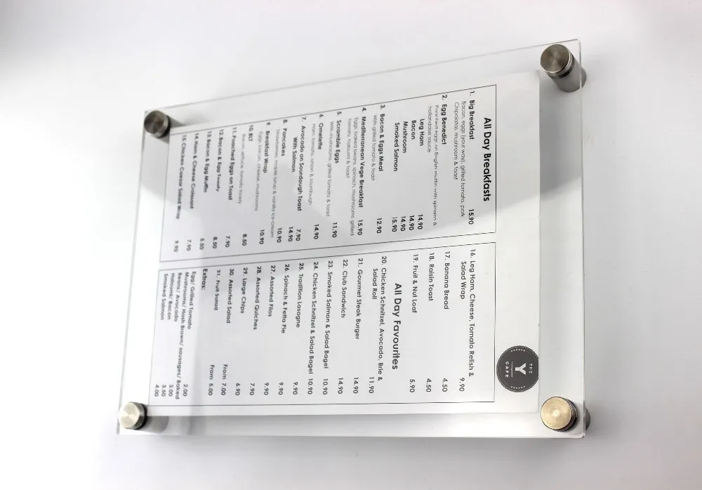 A4 A5 Wall Mounted Acrylic Plexiglass Poster Frames Perspex Floating ...