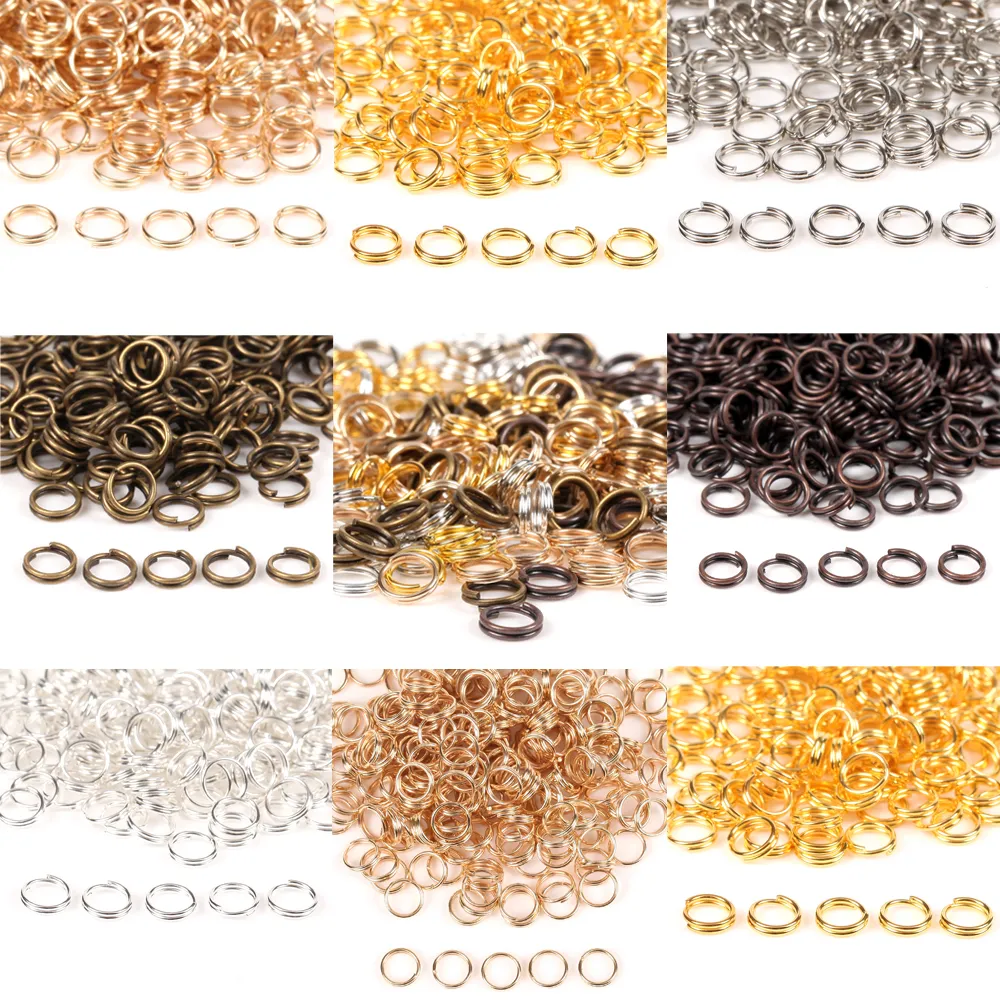 5-12mm, Metal Open Jump Rings & Split Rings for Jewelry Making, DIY ...